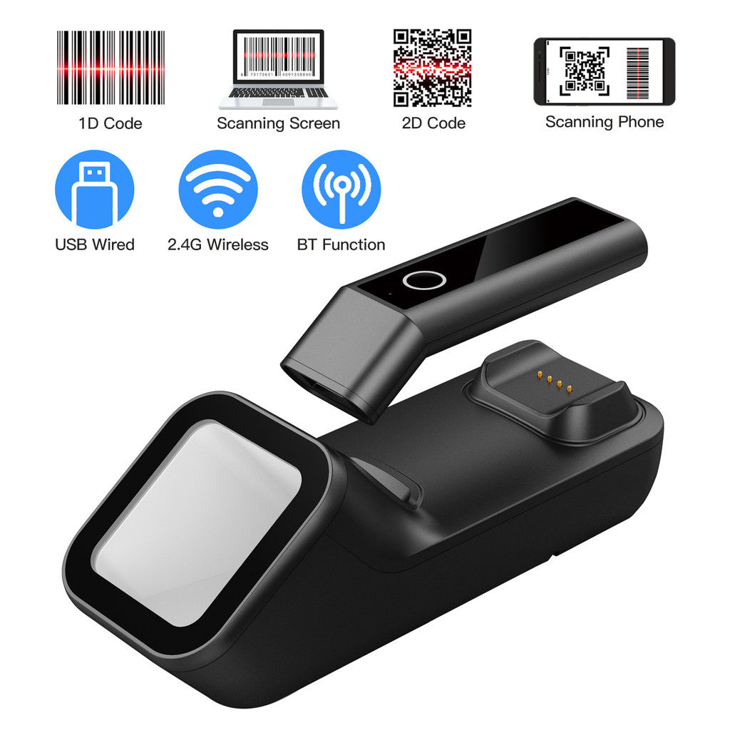 Jual SALE 3-in-1 Barcode Scanner Handheld 1D/2D/QR Bar Code Reader BT ...