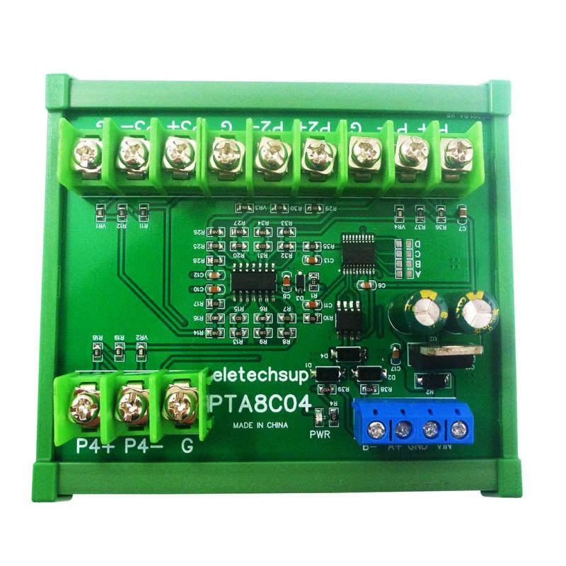 Jual NEW PTA8C04 4CH DC12V 24V Celsius PT100 Thermocouple Temperature Sensor Module Modbus RTU ...