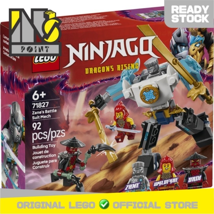 Jual LEGO 71827 - Ninjago - Zane's Battle Suit Mech | Shopee Indonesia