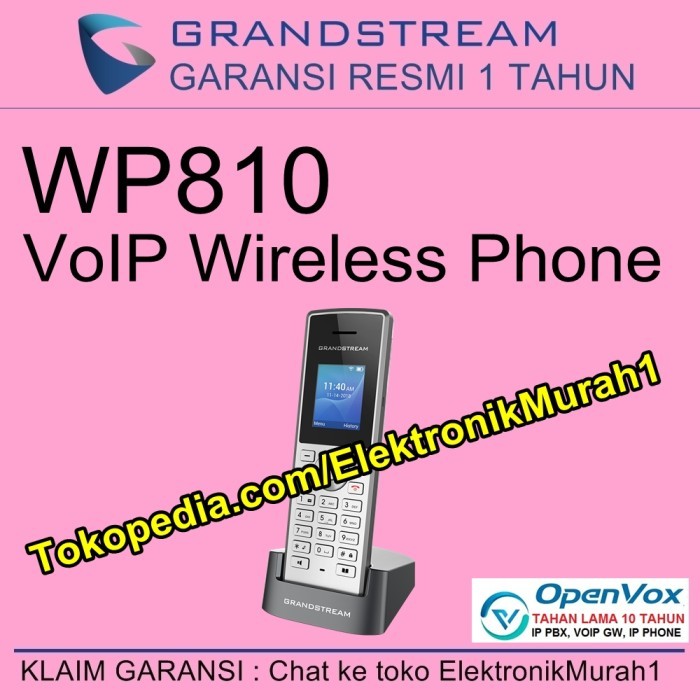 Jual Grandstream WP810 Wifi Cordless IP Phone | Shopee Indonesia