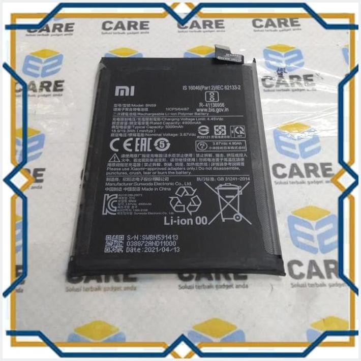 Jual [ezs] battery xiaomi redmi note 10 10s bn59 original copotan ...