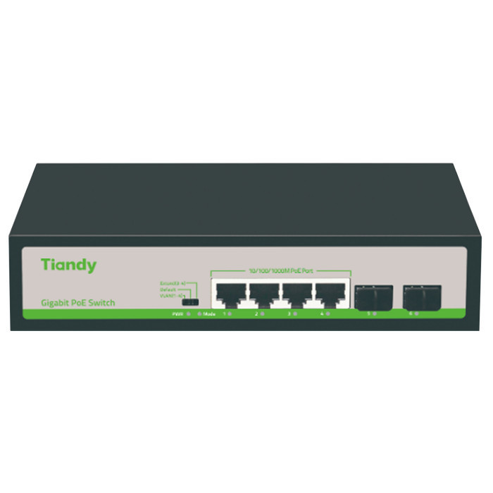 Jual TIANDY POE TC-P3S06 Spec:F/0420/AT/55 6 Channel POE Switch ...