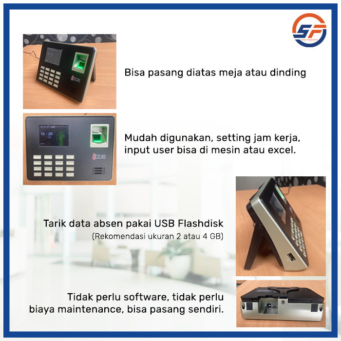 Jual Mesin Absen Icon 16 Mesin Absensi Sidik Jari Seperti Zkteco Lx50 ...