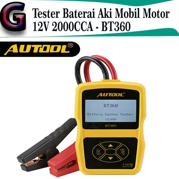 Jual Tester Digital alat test accu mobil Motor 12V 24V Original Autool ...