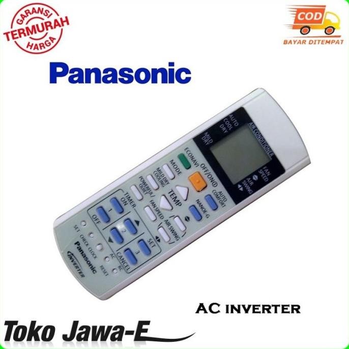 Jual REMOTE CONTROL AC PANASONIC INVERTER COCOK UTK SEMUA TYPE PANASONIC | Shopee Indonesia