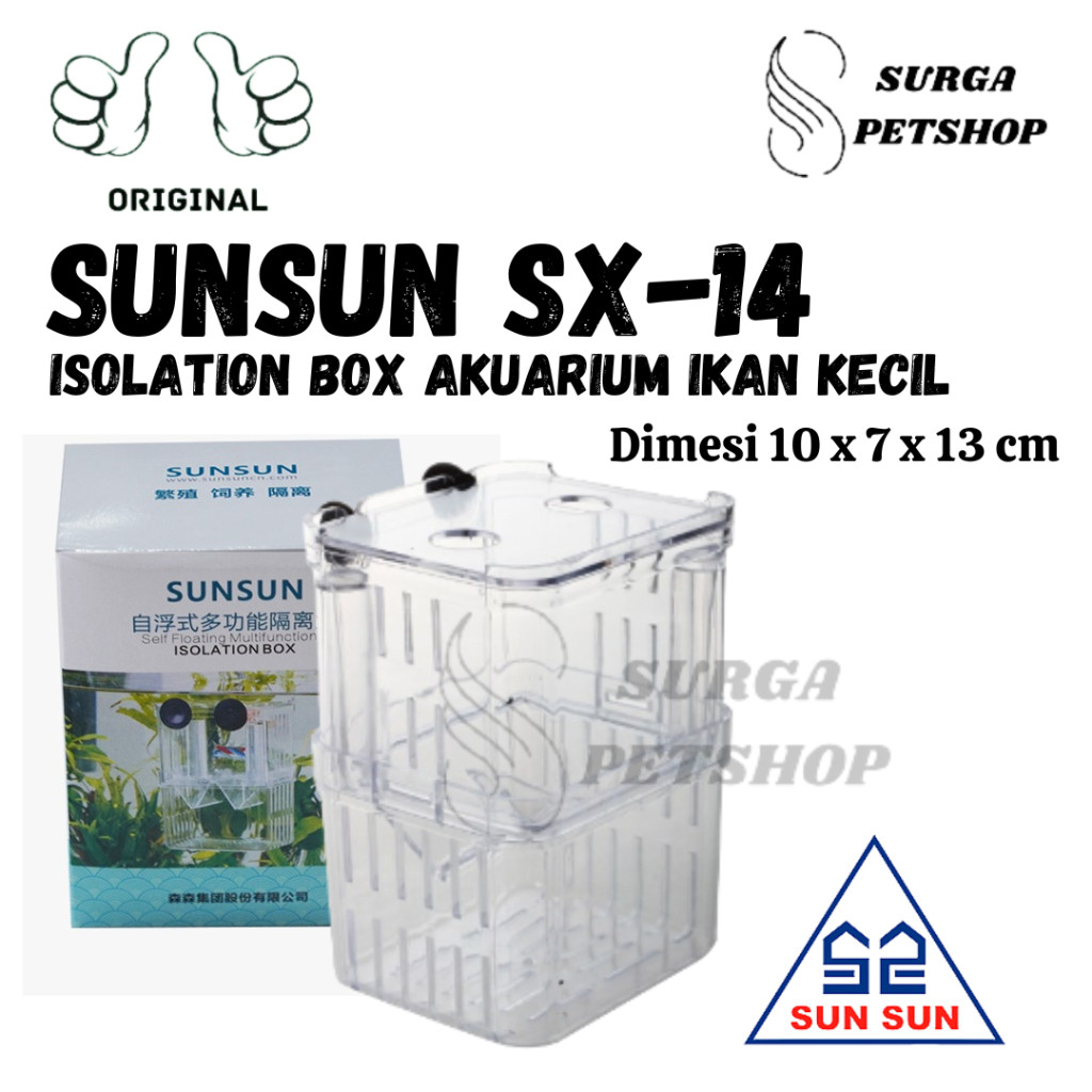 Jual Sunsun Breeding Box Isolation Box SX 14 Kotak Isolation Isolasi ...