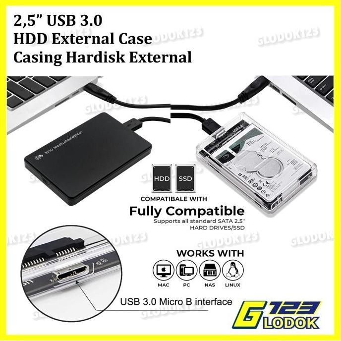 Jual Casing Kotak Hardisk External HDD SSD External Case 2.5" USB 3.0 Ori | Shopee Indonesia