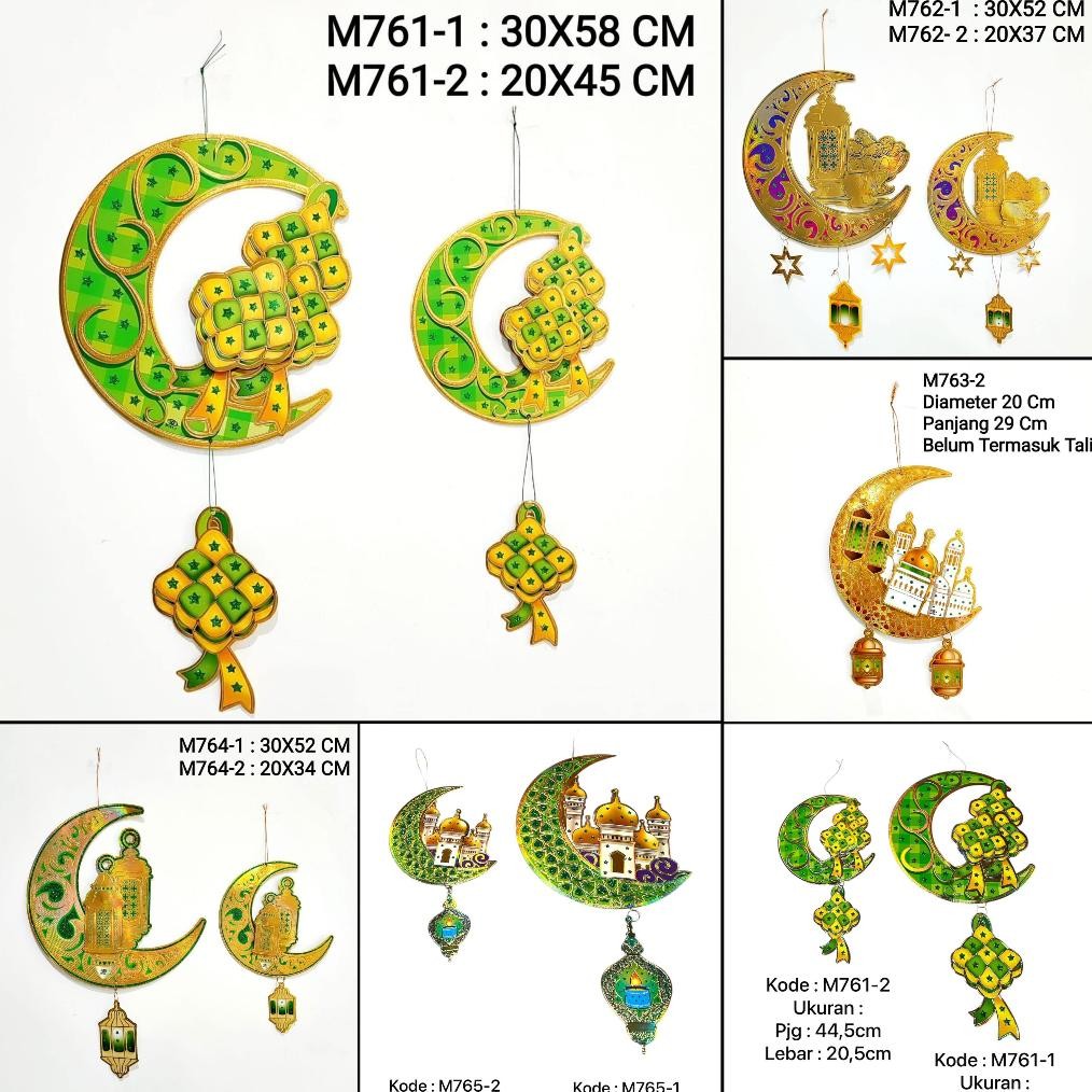 Jual Gantungan Idul Fitri Gambar Bulan Sabit Hiasan Hari Raya Lebaran ...