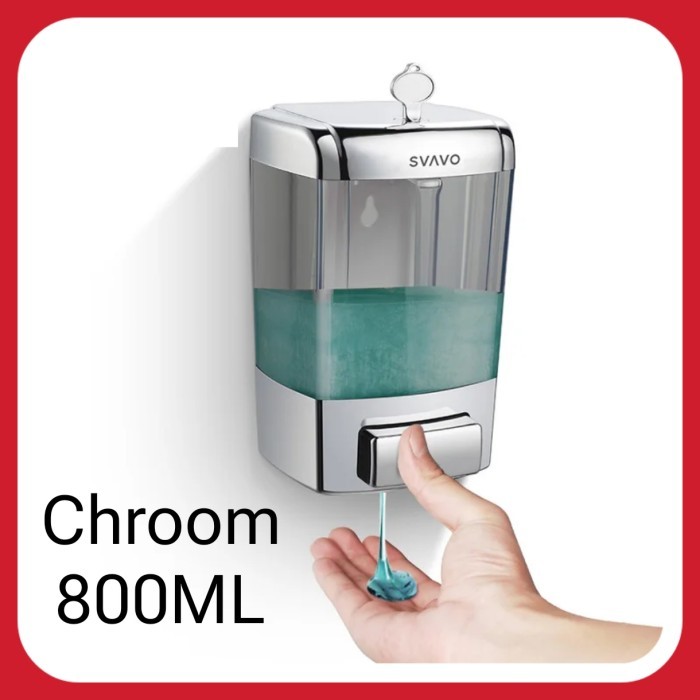 Jual DISPENSER SABUN CAIR CUCI TANGAN KAPASITAS 800 ML WARNA PUTIH ...