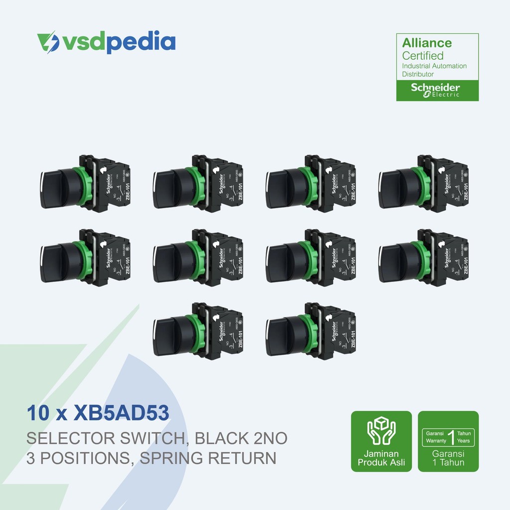 Jual SCHNEIDER SELECTOR SWITCH 3 POSISI XB5AD53 | Shopee Indonesia