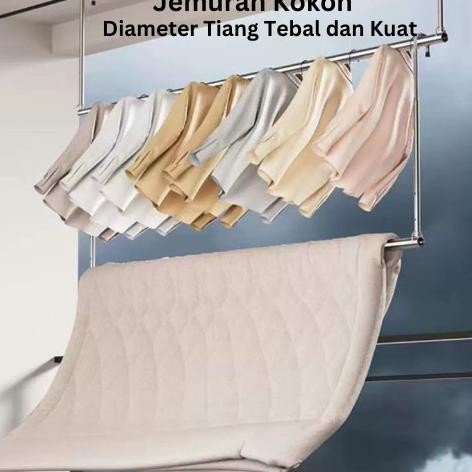 Jual Jemuran Gantungan Dinding Jemuran Portable Lipat Dinding Stainless ...