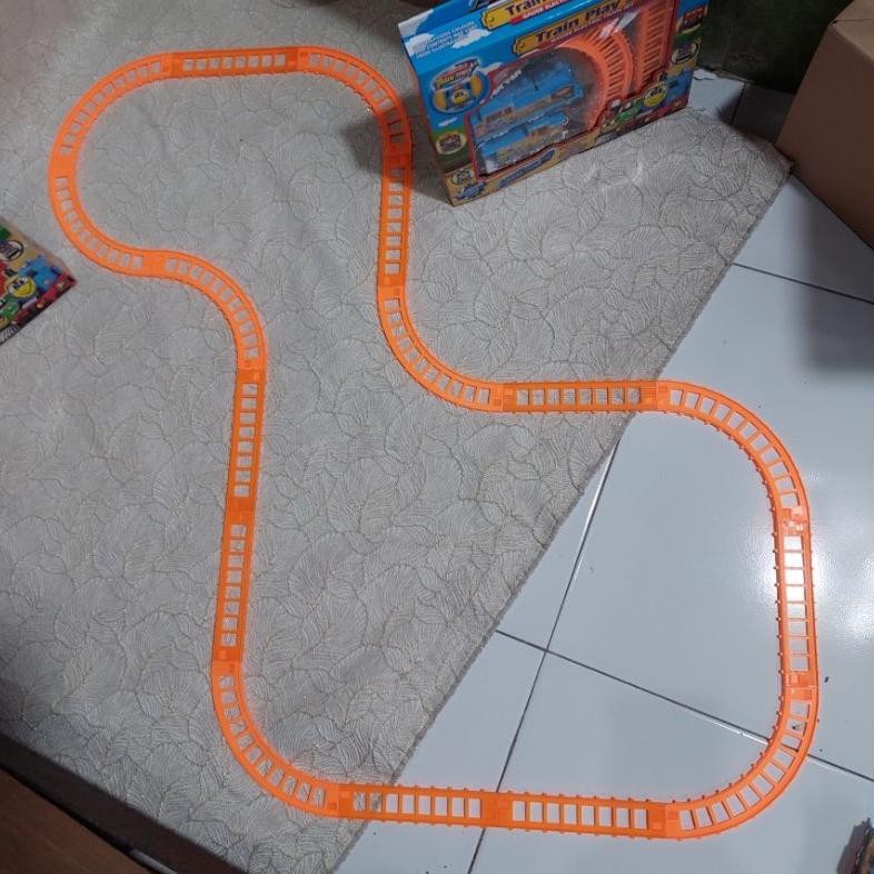 Jual vf-52 Mainan Kereta Api murah lucu BLUE Train Set - kereta api ...