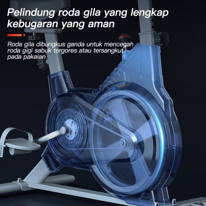 Jual Nadia Spinning Bike Lcd Monitor Adjustable Seat 8Kg Flying Wheel ...