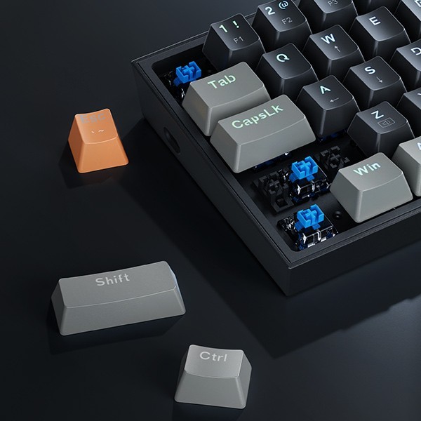 Jual terbaru !!! gamen keyboard titan v mechanical gaming blue switch ...