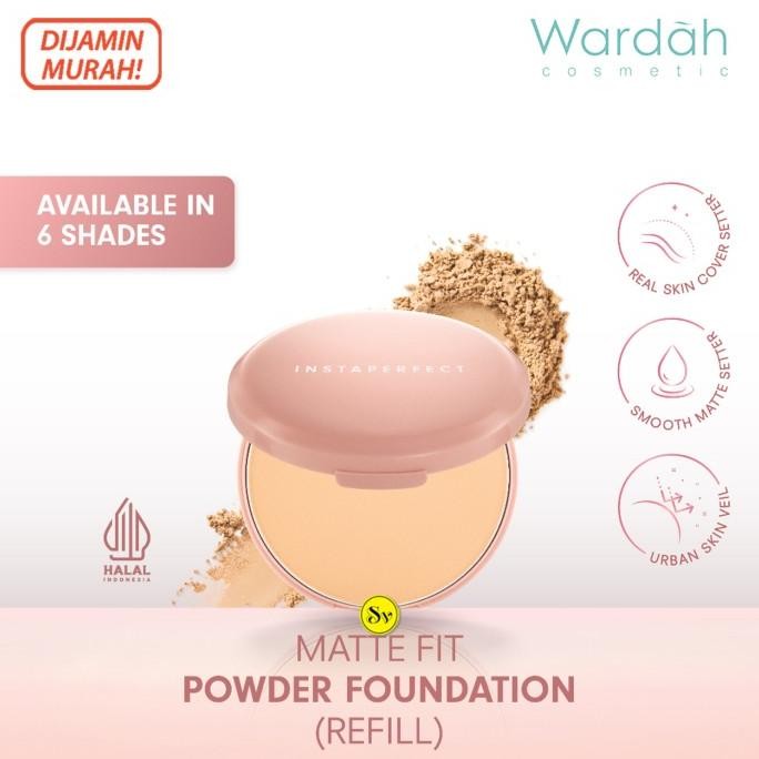 Jual Baru Wardah Instaperfect Matte Fit Powder Foundation Refill (Isi ...