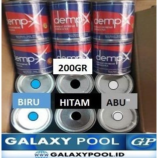 Jual Lem Epoxy 2 Komponen Dempx 200 Gram Warna Biru Hitam Abu Demp X ...