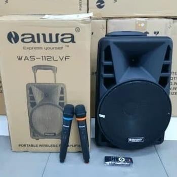 Jual Speaker Aktif Portable Bluetooth 12 Inch Aiwa 112Lve 2 Mic ...
