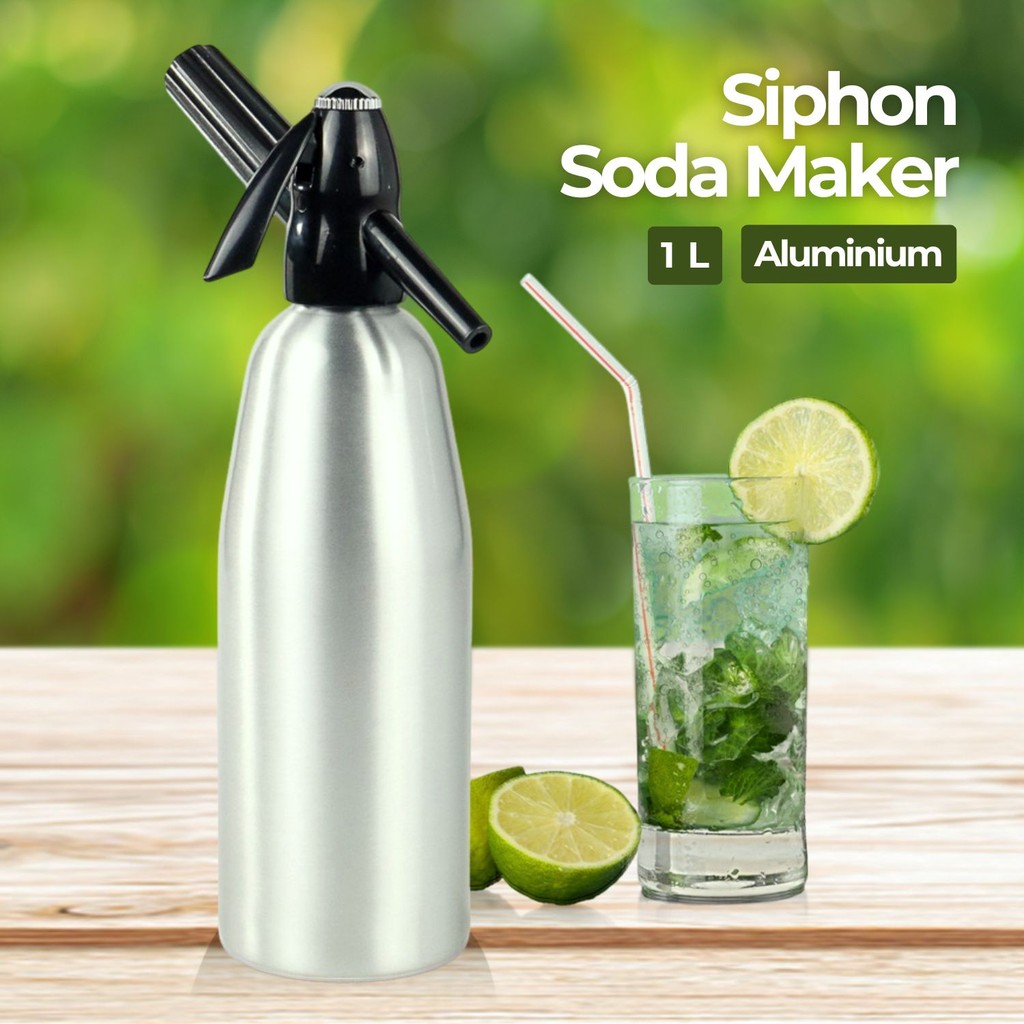 Jual Botol Pembuat Soda Siphon Maker DIY Bartender CO2 1L | Shopee ...