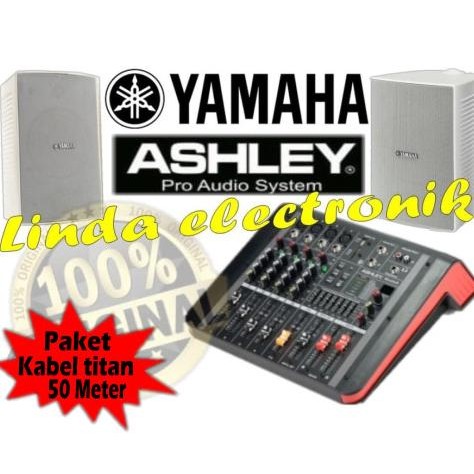 Jual Paket Sound System Yamaha Vs6 1Psg Dan Ashley Studio 4 Kabel Titan 50M New Stok | Shopee ...