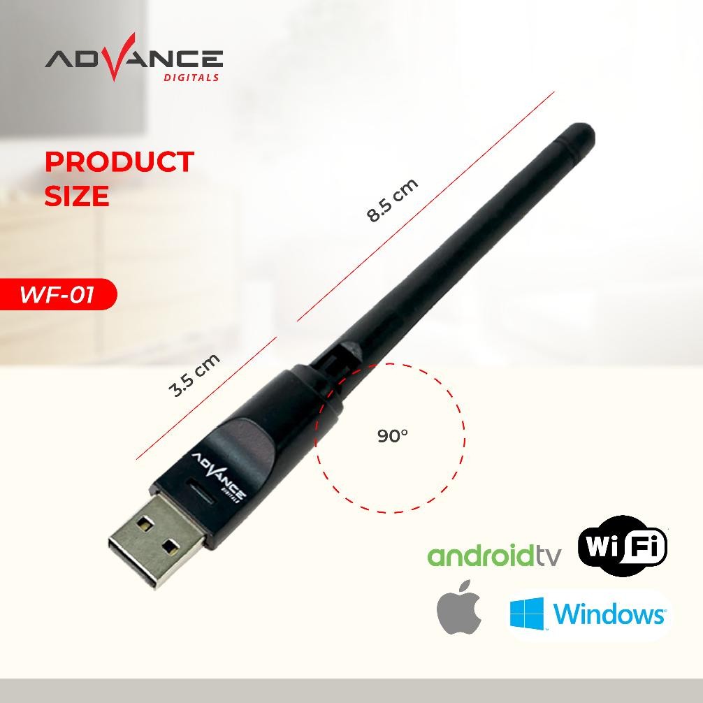 Jual Wifi Dongle Usb Wireless Adapter Receiver Wf-01 Komputer Pc Laptop Set Top Box 150Mbps ...
