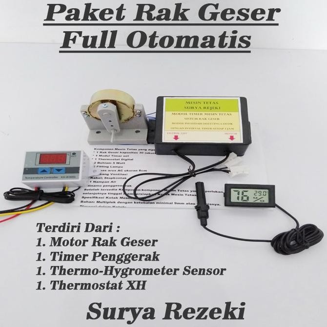 Jual Paket Full Otomatis Rak Geser dan Hygrometer Sensor Mesin Tetas ...
