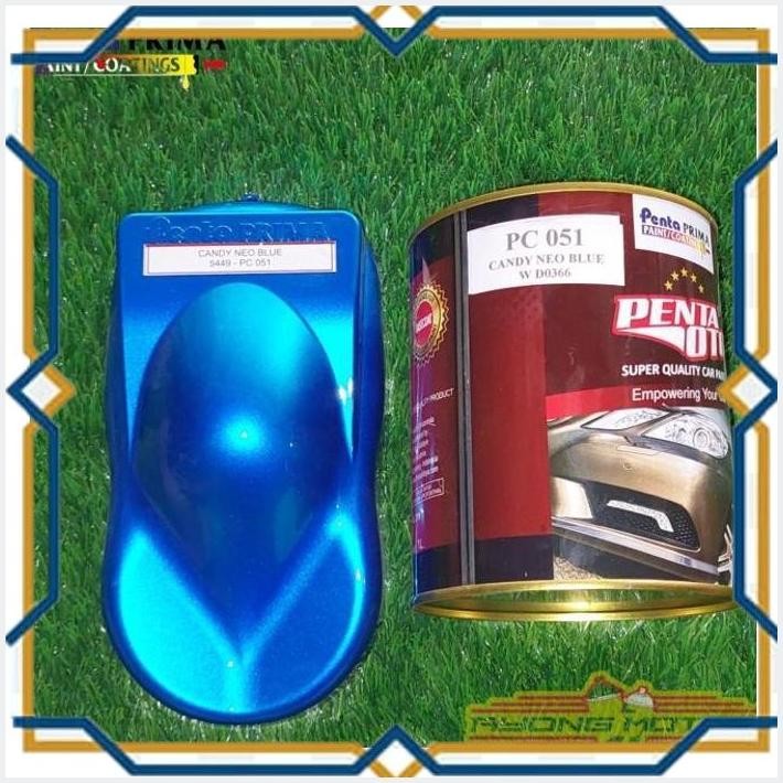 Jual [AYM] CAT PENTA OTO/CAT DUCO PU PC 051 CANDYTONE NEO BLUE 1KG ...