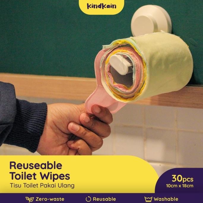 Jual New - Kindkain Tisu Toilet Kain Cuci Pakai Ulang Reusable Toilet ...