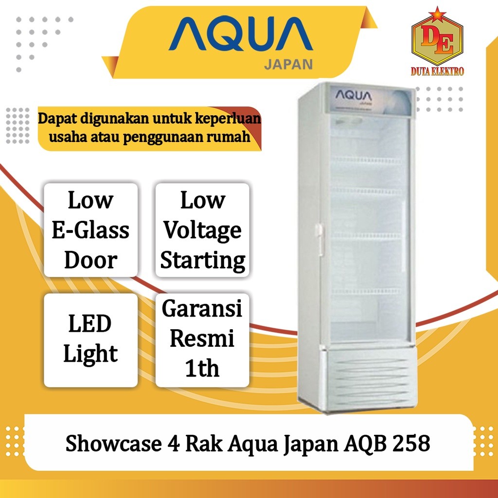 Jual Showcase 1 Pintu Aqua Japan AQB 258 4 Rak | Shopee Indonesia