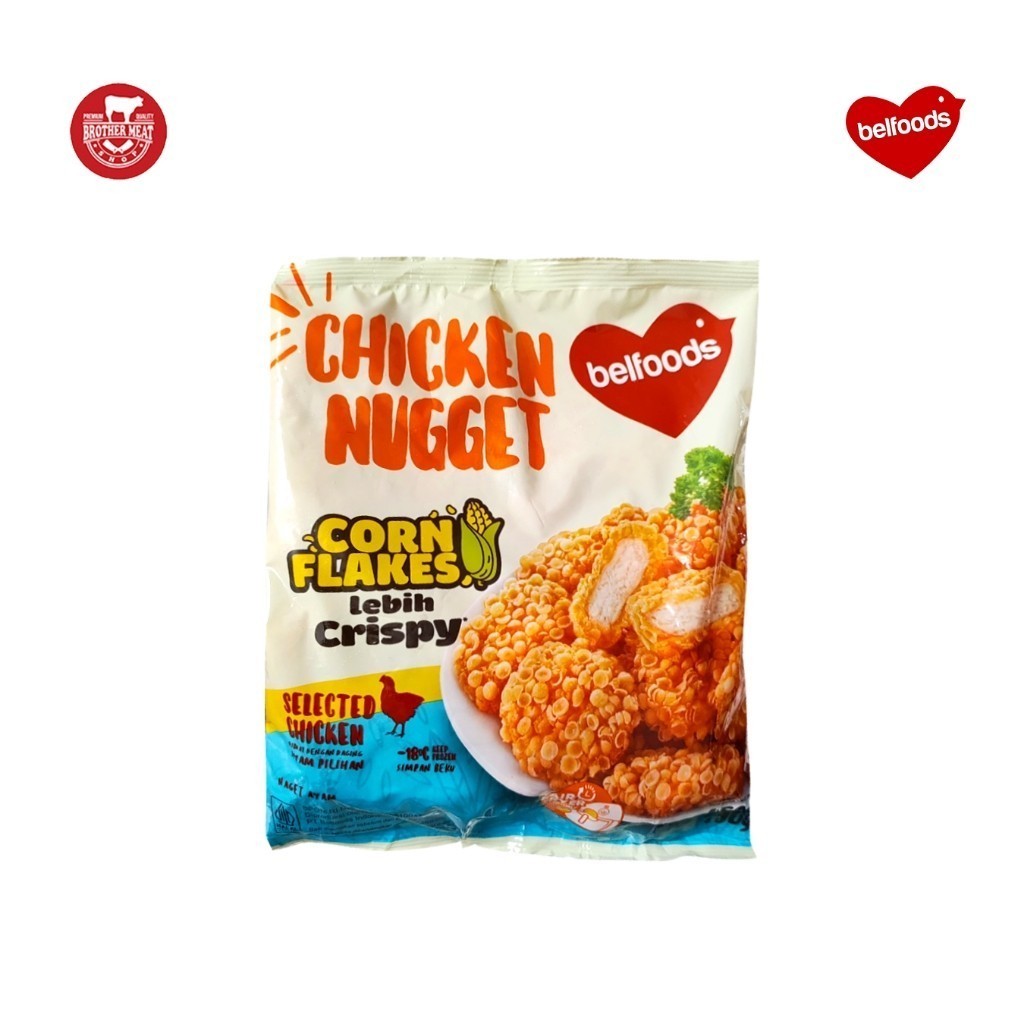 Jual Belfoods Chicken Nugget Corn Flakes - Brothermeatshop | Shopee ...