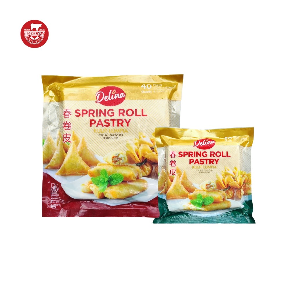Jual Delina Spring Roll Pastry / Kulit Lumpia - Brothermeatshop ...