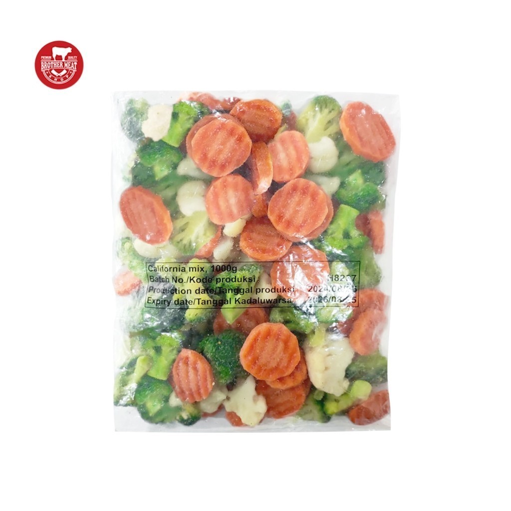 Jual IQF California Mix Vegetable 1kg, Sayuran Beku Capcay/Sop ...