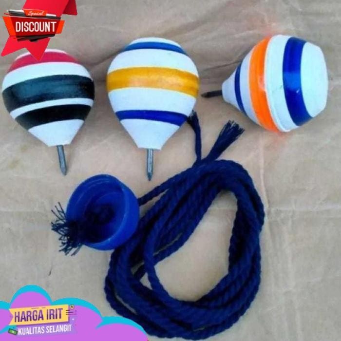 Jual Diskon Mainan Tradisional Gasing Panggal Kayu Super - Mainan Jadul ...