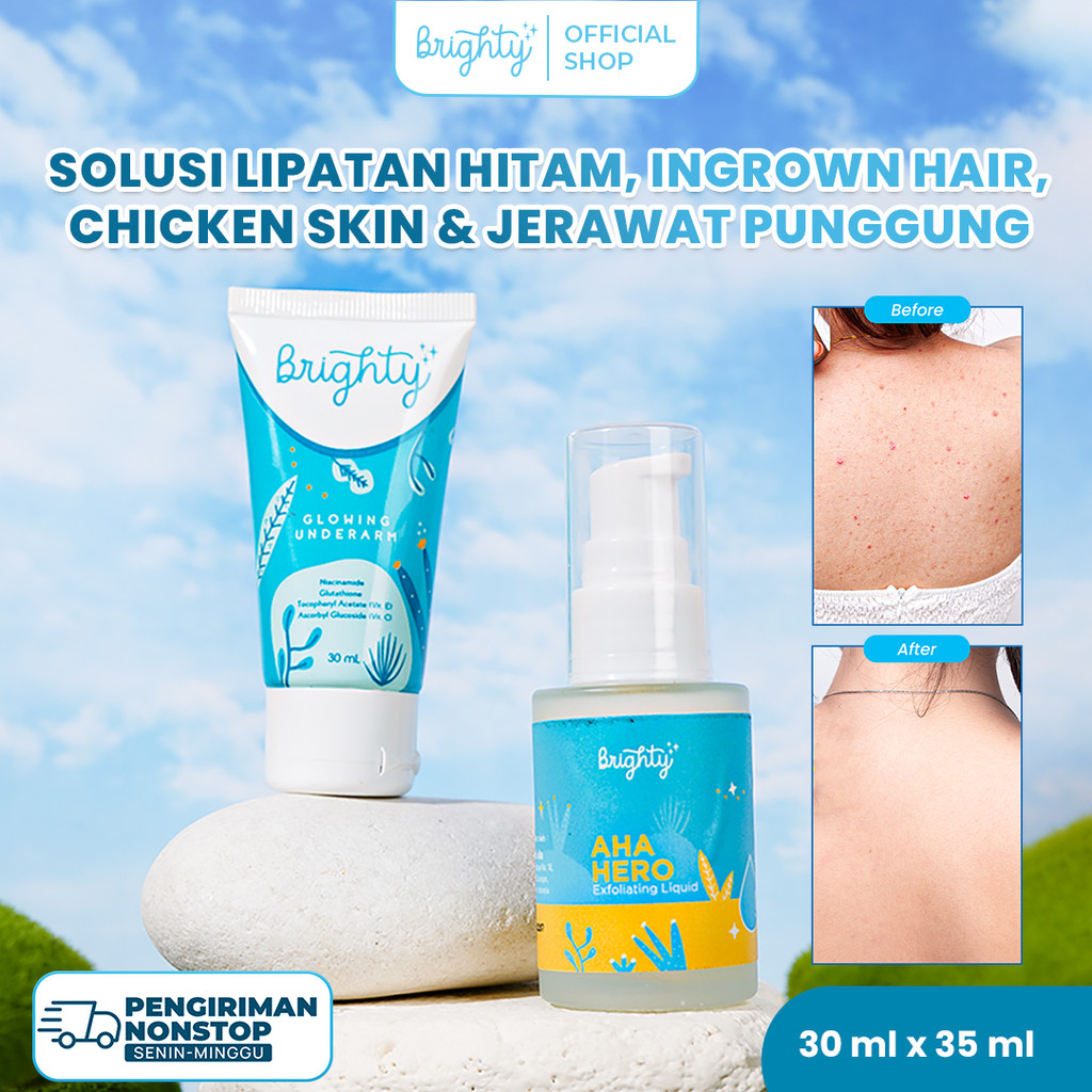 Jual Brighty Glowing Underarm X Aha Hero Serum Pencerah Ketiak Liquid ...
