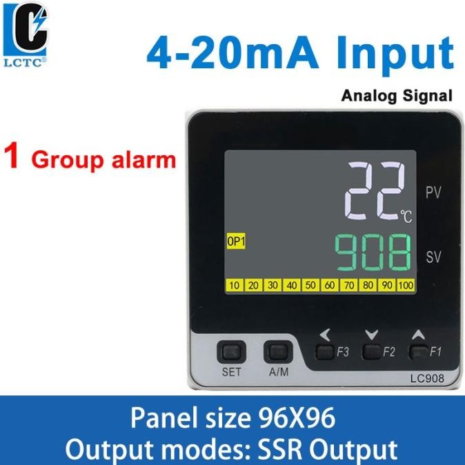 Jual New LCTC PID Digital Temperature Controller SSR Relay 4-20MA 0-10V Output PID Regulator 4 ...