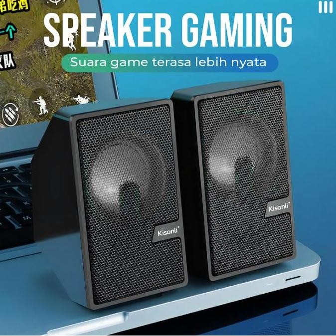 Jual Promo Kisonli Gaming Spiker Speaker Laptop / Komputer S555 Strong ...