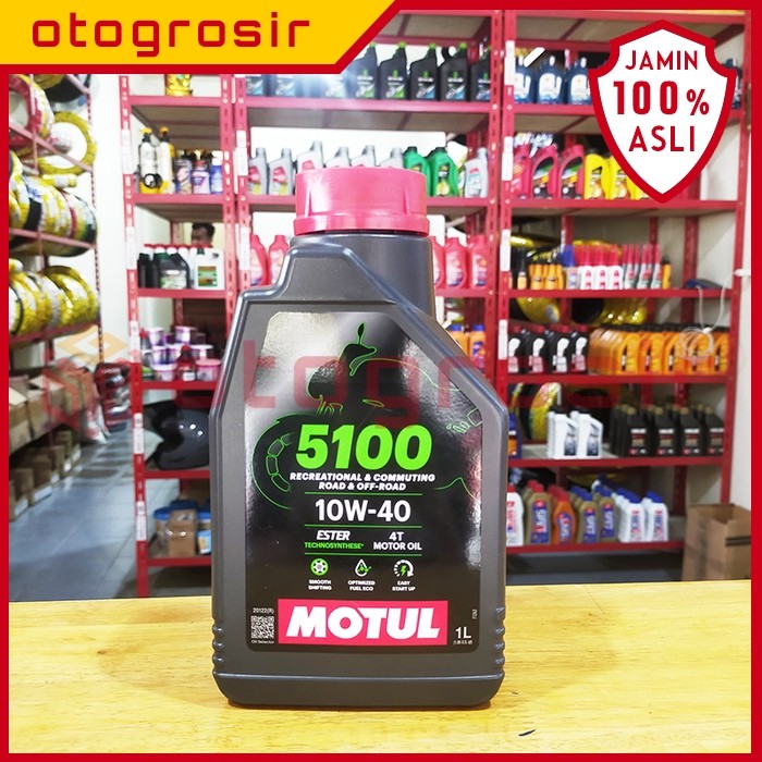 Jual MOTUL - OLI MOTUL 4T 1L ( 1000 mL ) (5100) 10W-40 (Kemasan 2024) | Shopee Indonesia