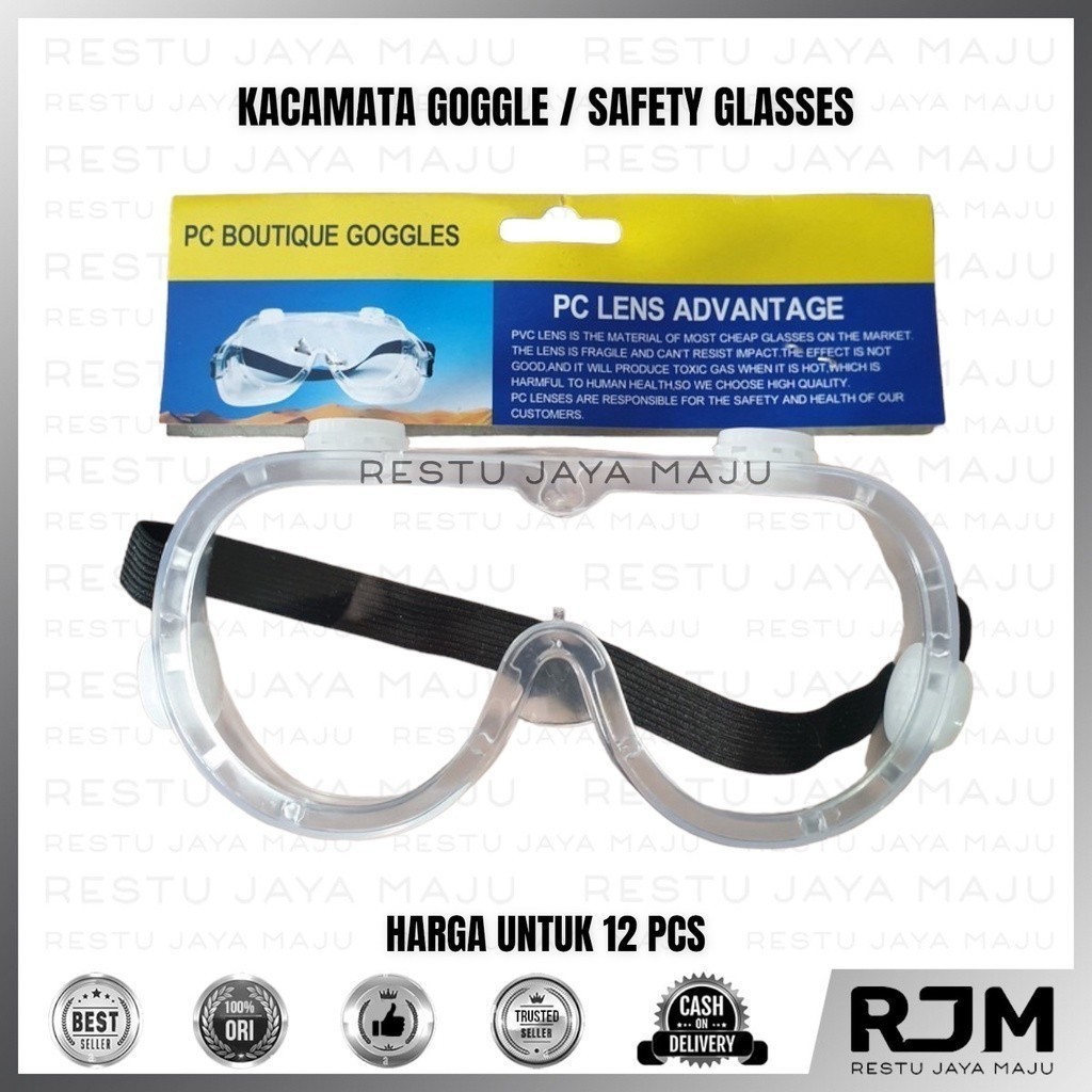 Jual Kacamata Safety Goggle Pelindung Googles Las Airsoft APD Medis ...