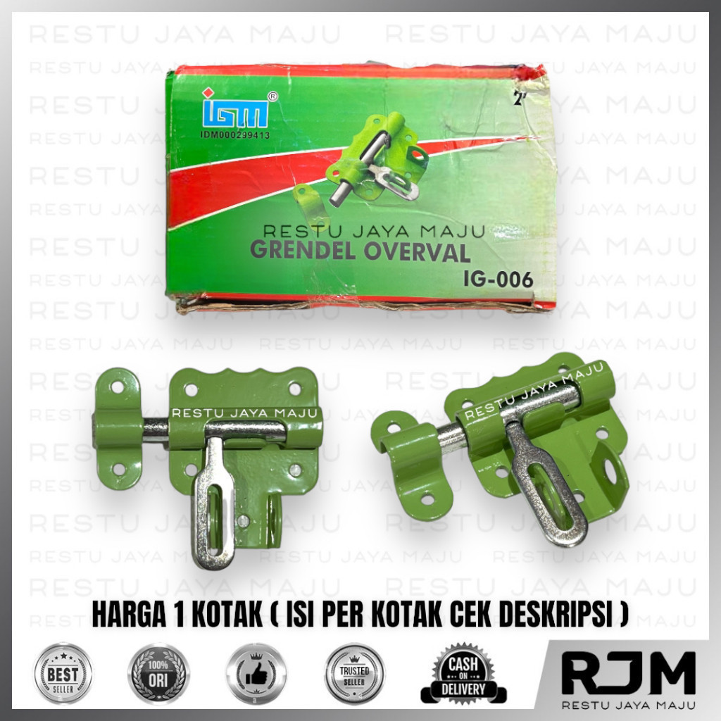 Jual [12 pcs] IGM Grendel Overval 2 3 " inch inch Gembok Pintu Grendel ...