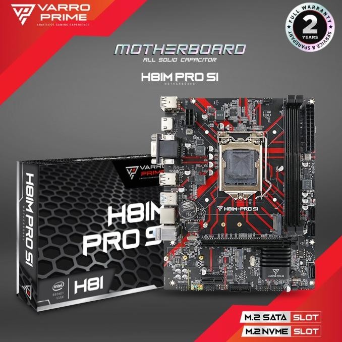 Jual MOTHERBOARD H81M PRO S1 VARRO PRIME GAMING | Shopee Indonesia