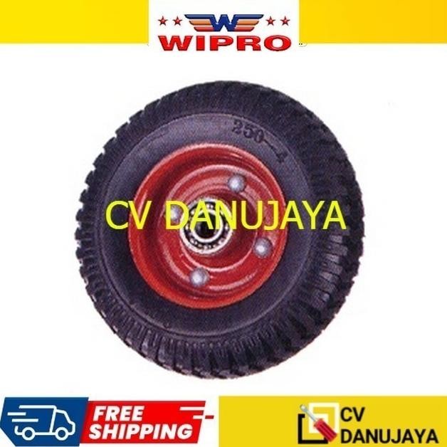 Jual WIPRO RODA TROLI TROLLEY DORONG GEROBAK KARET HEAVY DUTY ...