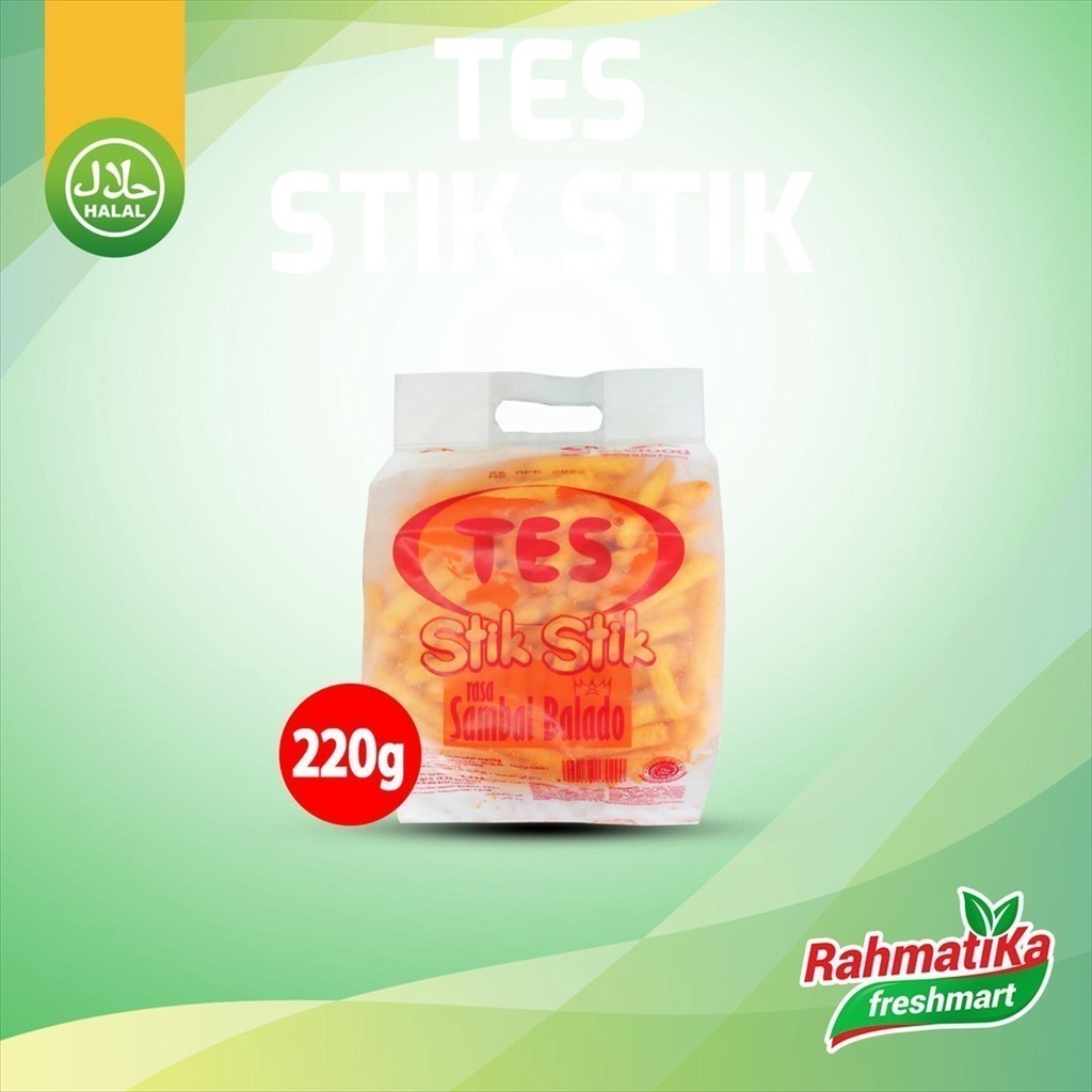 Jual TES Stik Rasa Sambal Balado 220 gram (Snack) | Shopee Indonesia
