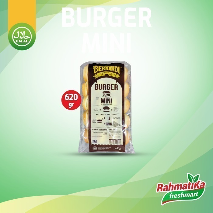 Jual Roti Burger Mini Polos Bernardi Isi 20 Pcs 620 gram | Shopee Indonesia