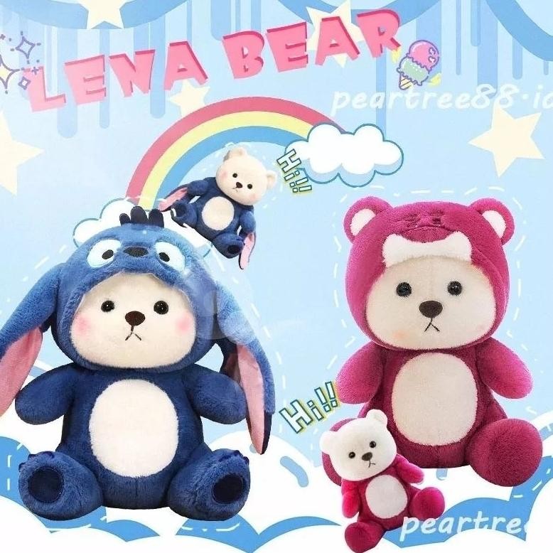 Jual edf-62 Boneka Teddy Bear Cosplay Stich Maenan Anak Mewah Berlabel ...