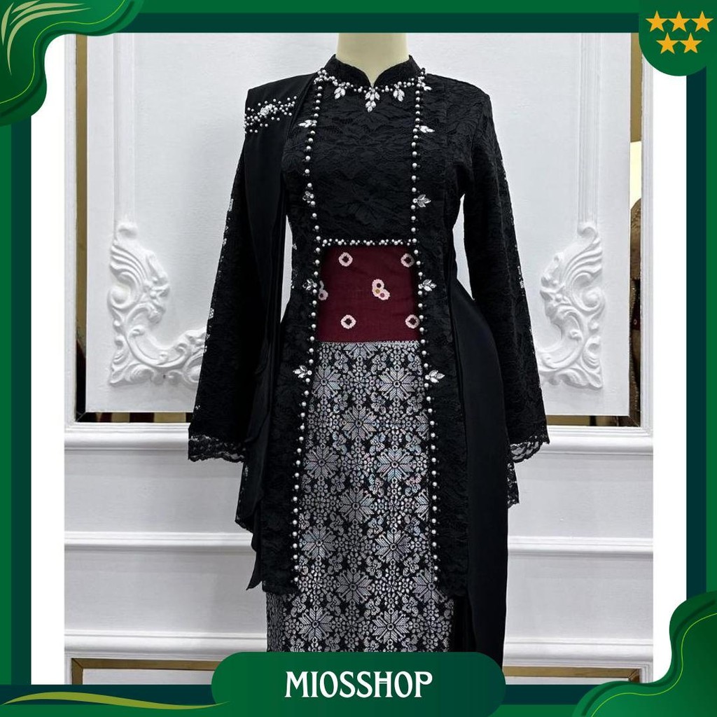 Jual Setelan Kebaya Kutu Baru Modern Kebaya Wisuda Lamaran Tunangan Set Kutubaru Full Payet ...