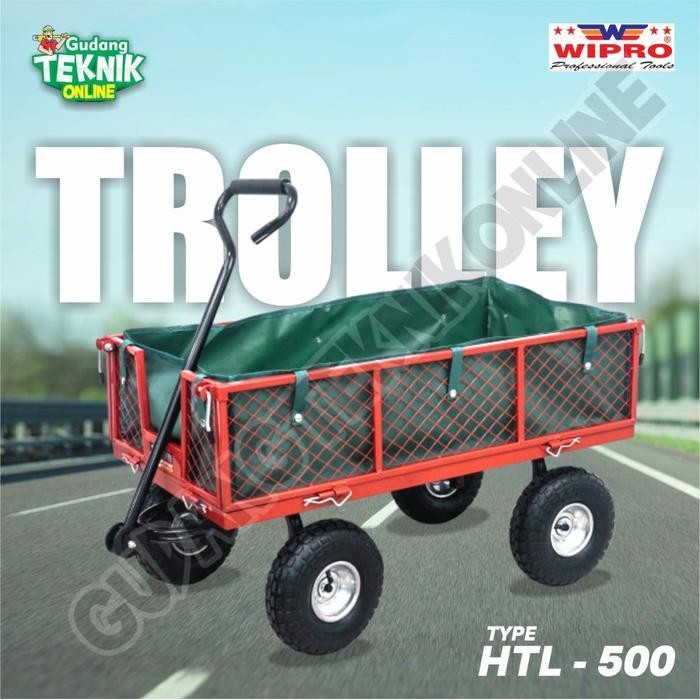 Jual Troli Pengangkut Barang WIPRO HTL-500 / Gerobak Troli Trolley ...