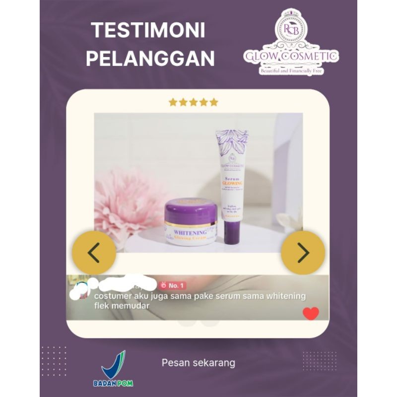 Jual Paket Ecer Rcb Glow ( Cream all in one + serum glowing) | Shopee ...