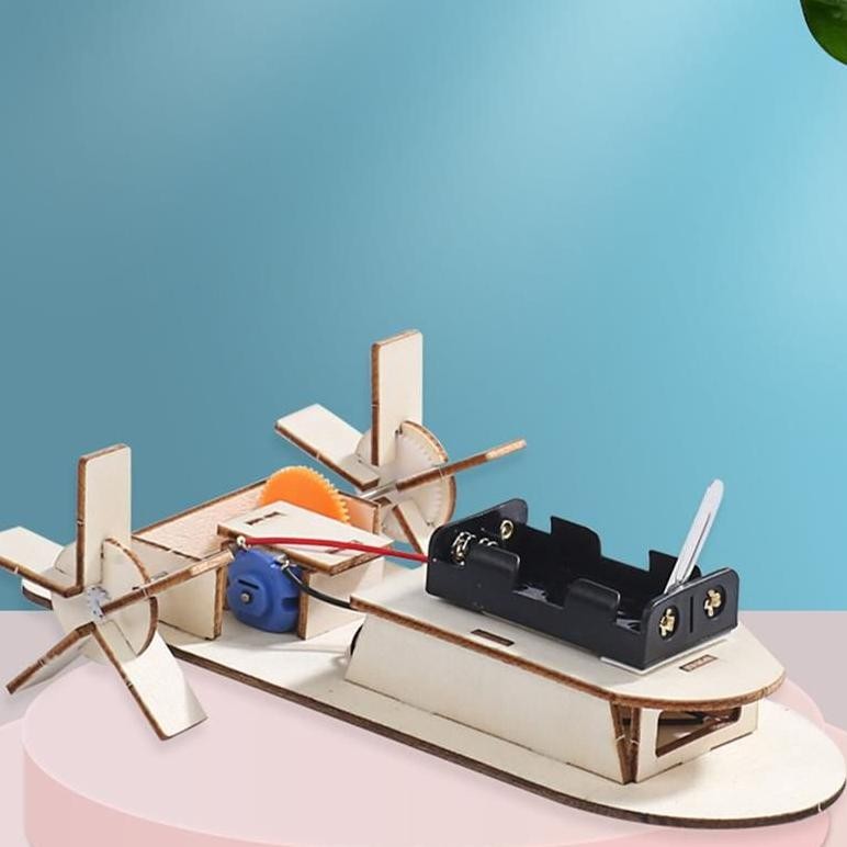 Jual see-97 Rakit Perahu Kayu Elektrik DIY Kapal Rakit Elektrik Puzzle ...