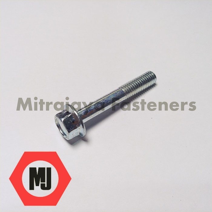 Jual Baut Flange Bolt M8 x 50 Putih | Shopee Indonesia