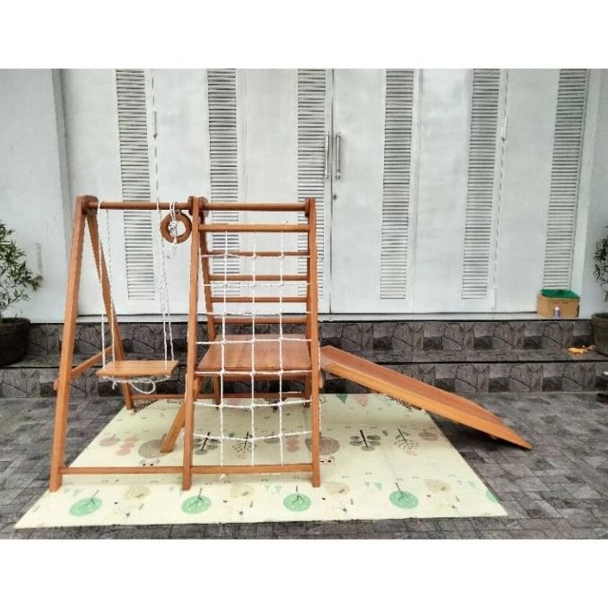 Jual Tangga Brakiasi Playground Anak Tinggi 150 Type Segitiga New Stok ...