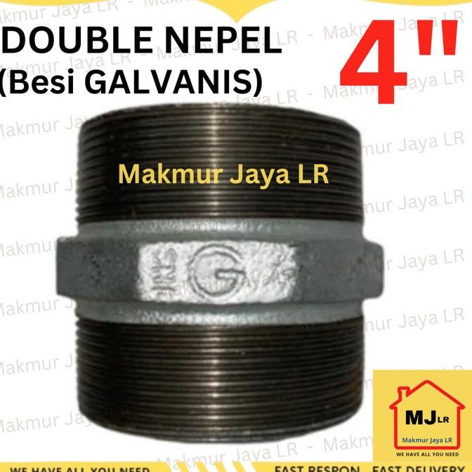 Jual Double Nepel 4" Inch Besi Galvanis Dobel Neple Niple Nipel Doubel Naple 4 Dem New Stok ...